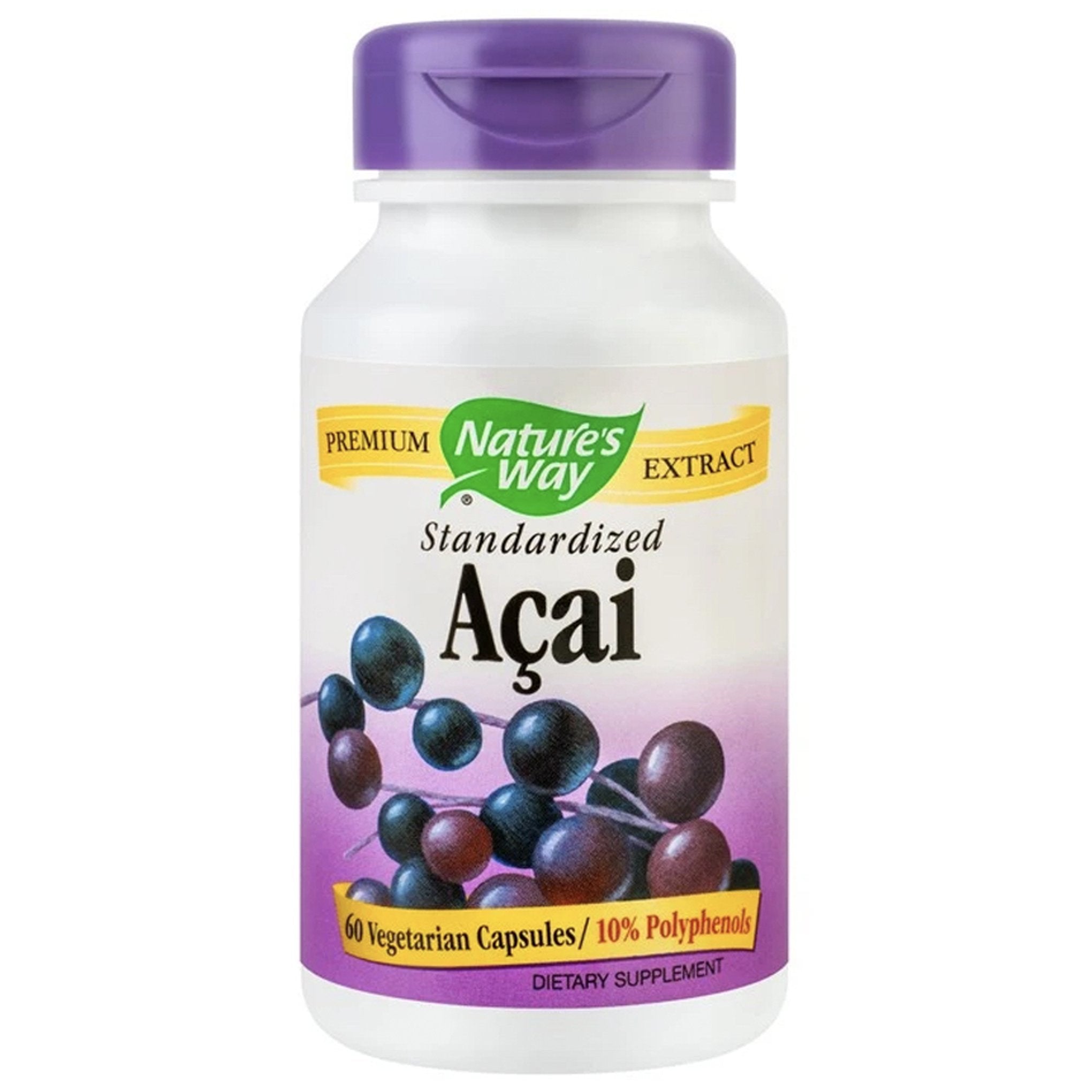 Acai SE 520mg, Nature'S Way, Vcaps, 60 Capsule Vegetale | Vitax.ro