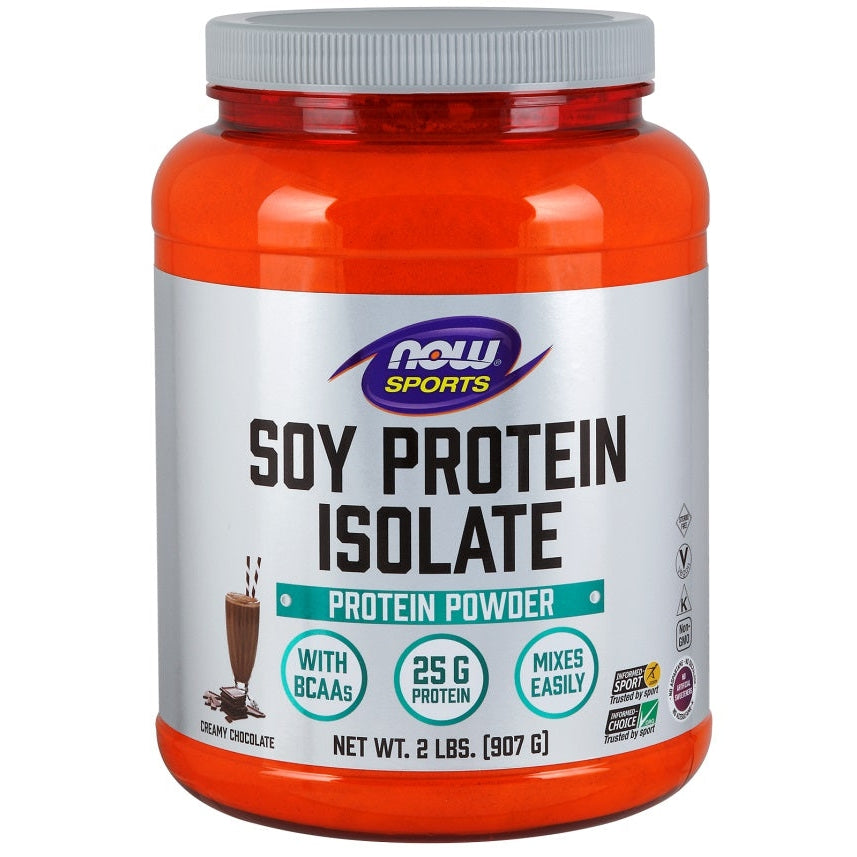 Soy Protein Isolate, Chocolate, 907g, NOW Foods | Vitax.ro