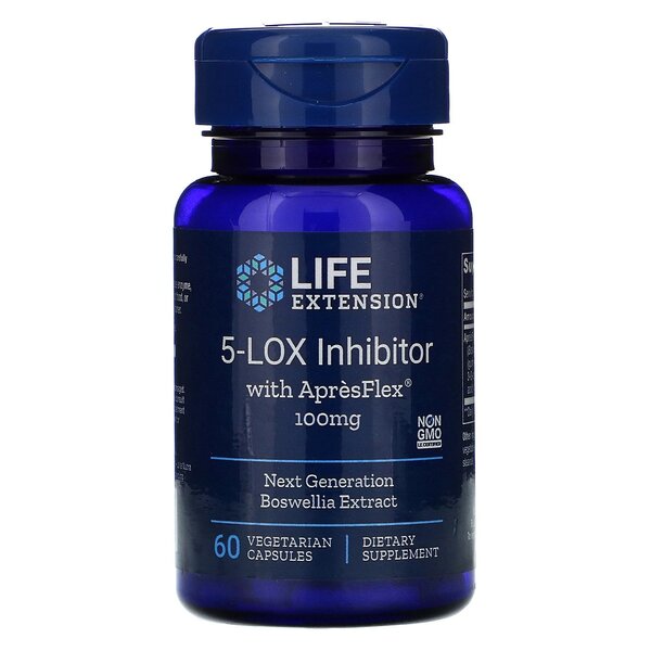 5-LOX Inhibitor cu ApresFlex, 100mg, 60 vcaps, Life Extension | Vitax.ro