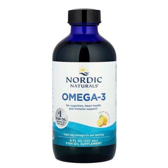 Omega-3, 1560mg Lemon 237 ml, Nordic Naturals | Vitax.ro