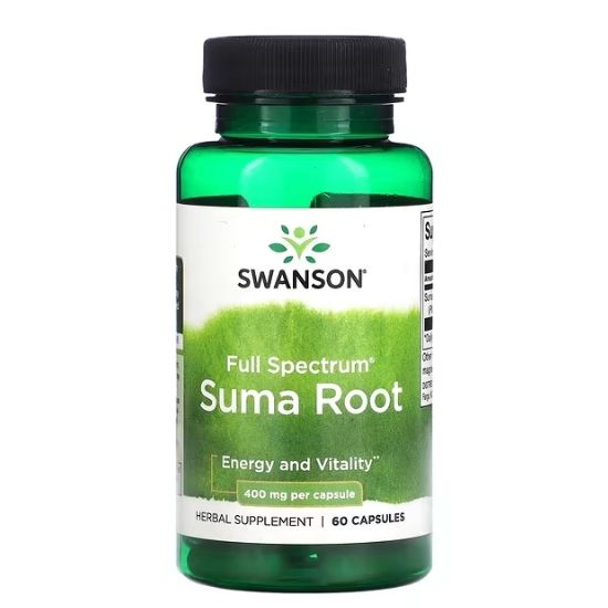 Full Spectrum Suma Root, 400mg, 60 caps, Swanson | Vitax.ro