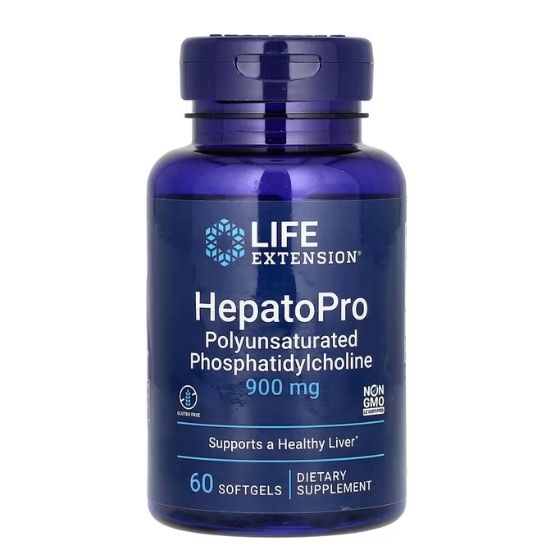 HepatoPro Polyunsaturated Phosphatidylcholine, 900mg, 60 softgels, Lif ...