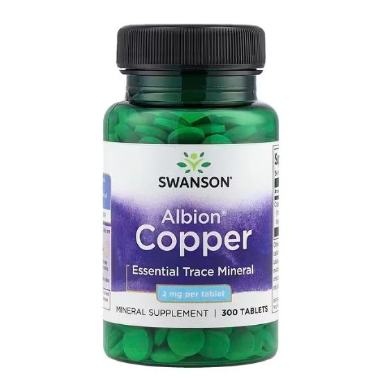 Copper, 2mg, 300 tabs, Swanson | Vitax.ro