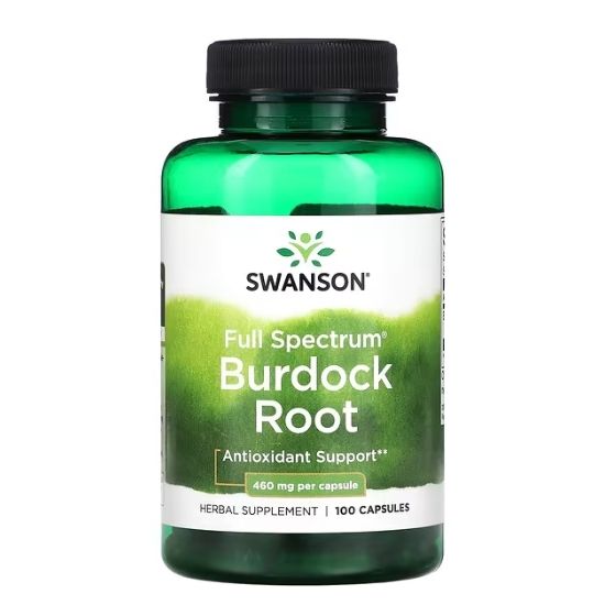 Full Spectrum Burdock Root, 460mg, 100 caps, Swanson– Vitax.ro