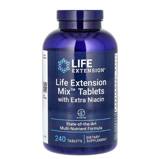 Mix Tablets with Extra Niacin, 240 tablets, Life Extension– Vitax.ro