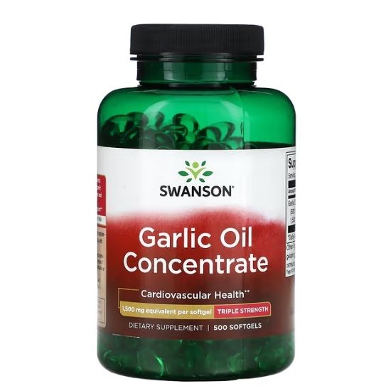 Garlic Oil Concentrate, 1500mg, 500 softgels, Swanson– Vitax.ro