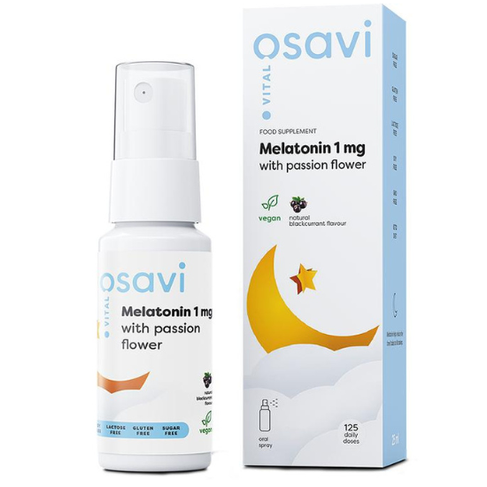 Melatonin with Passion Flower Oral Spray, 1mg, Osavi | Vitax.ro