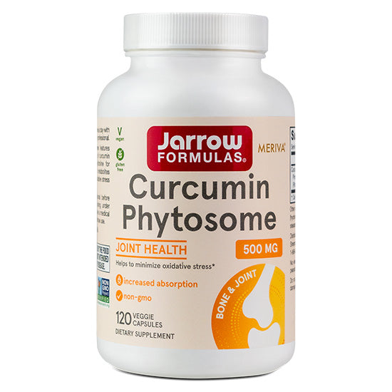 Curcumin Phytosome, 500mg, 120 capsule vegetale, Jarrow Formulas– Vitax.ro