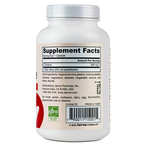 L-Tyrosine, 500mg, 100 capsule, Jarrow Formulas | Vitax.ro