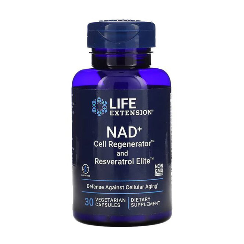 NAD+ Cell Regenerator & Resveratrol Elite, Life Extension, 30 vcaps ...