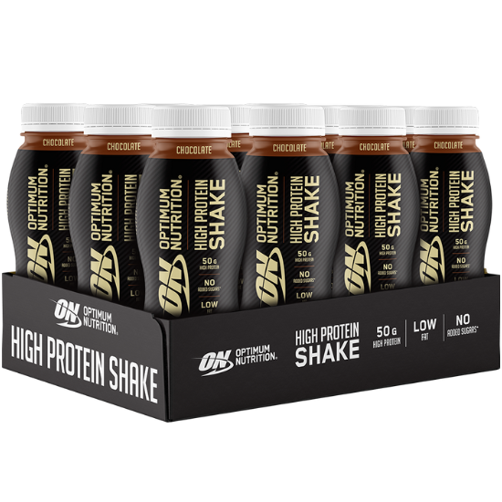 High Protein Shake, Chocolate, 12 x 500 ml, Optimum Nutrition– Vitax.ro