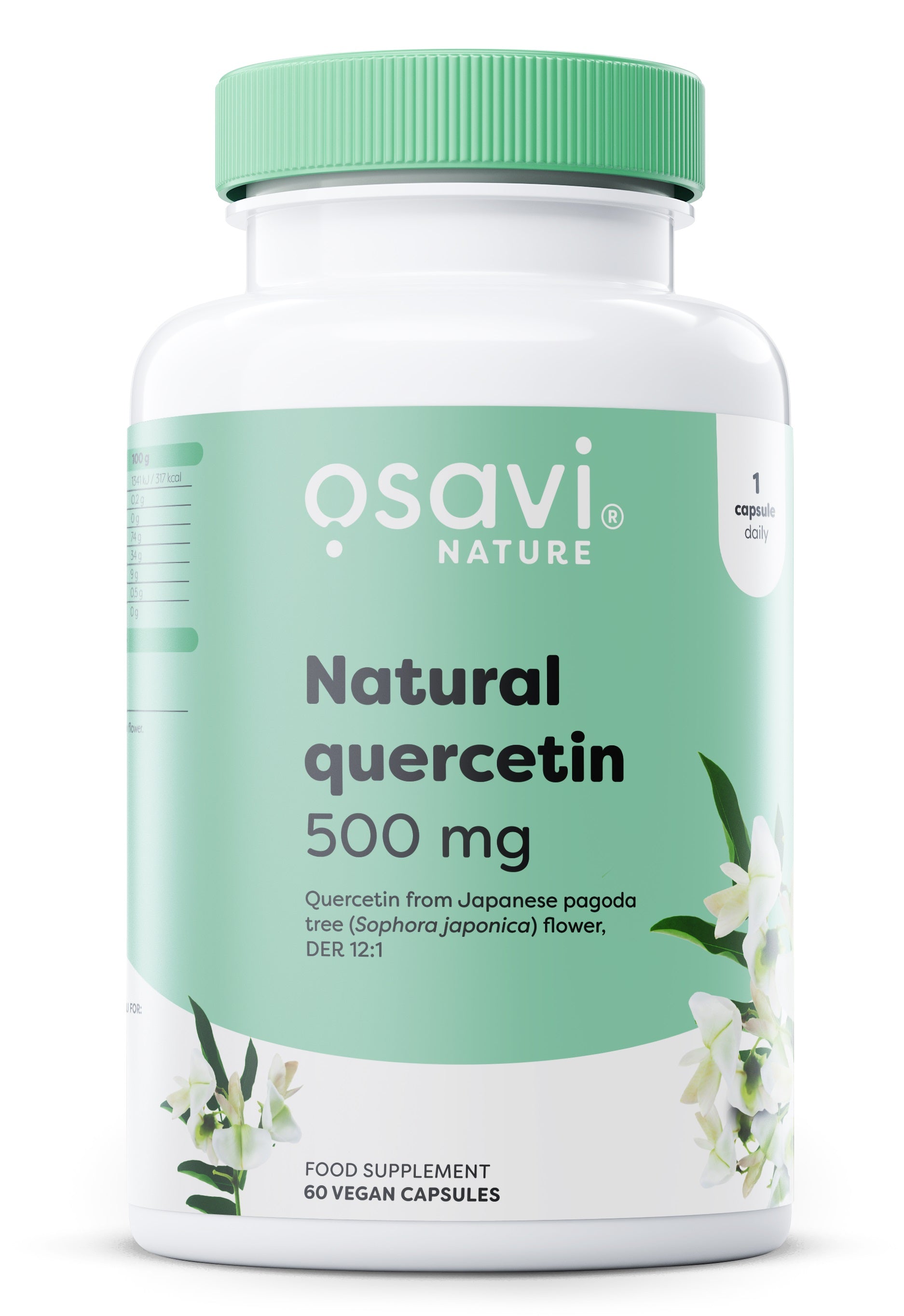 Natural Quercetin, 500mg, 60 vegan caps, Osavi | Vitax.ro