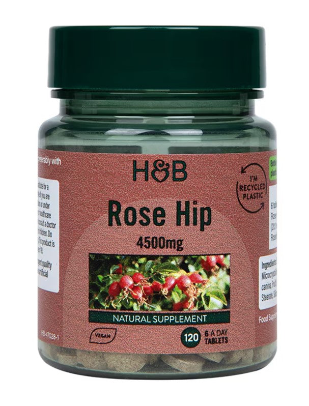 Rose Hip, 4500mg, 120 tablets, Holland & Barrett | Vitax.ro