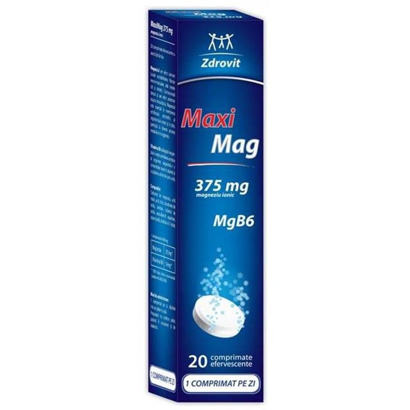 Maximag, Zdrovit, 20 Comprimate Efervescente | Vitax.ro