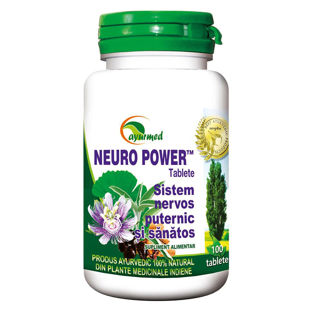 Neuropower, Ayurmed, 100 Tablete | Vitax.ro