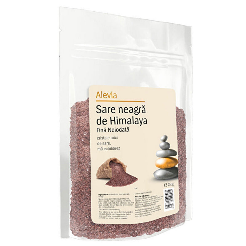 Sare Neagra de Himalaya Fina Neiodata, Alevia, 250g | Vitax.ro