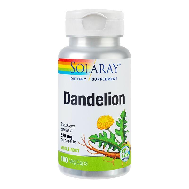 Dandelion - Papadie, 520mg, Solaray, 100 Capsule Vegetale– Vitax.ro