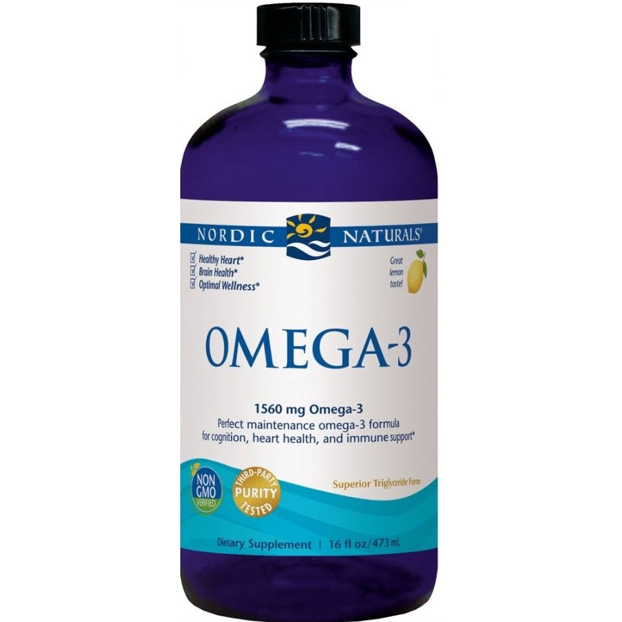 Omega-3, 1560mg Lemon, 473 ml, Nordic Naturals | Vitax.ro