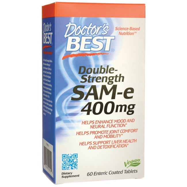 SAM-e, 400mg Double-Strength, 60 tablets, Doctor's Best | Vitax.ro