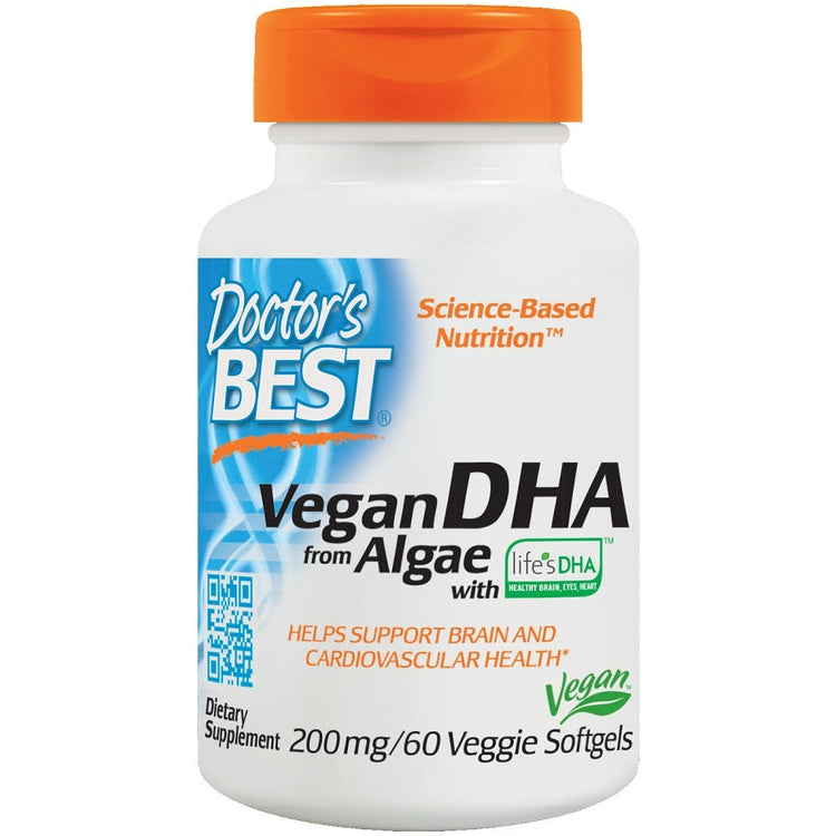 Vegan DHA from Algae, 200mg - 60 veggie softgels | Vitax.ro