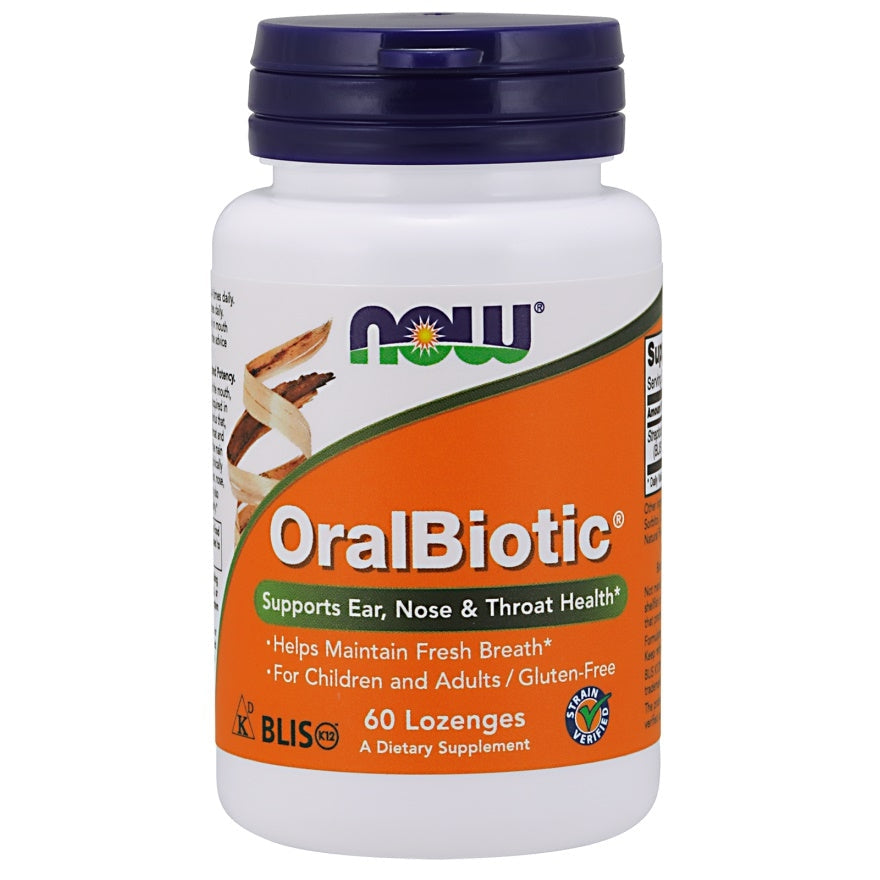 OralBiotic, 60 lozenges, NOW Foods | Vitax.ro