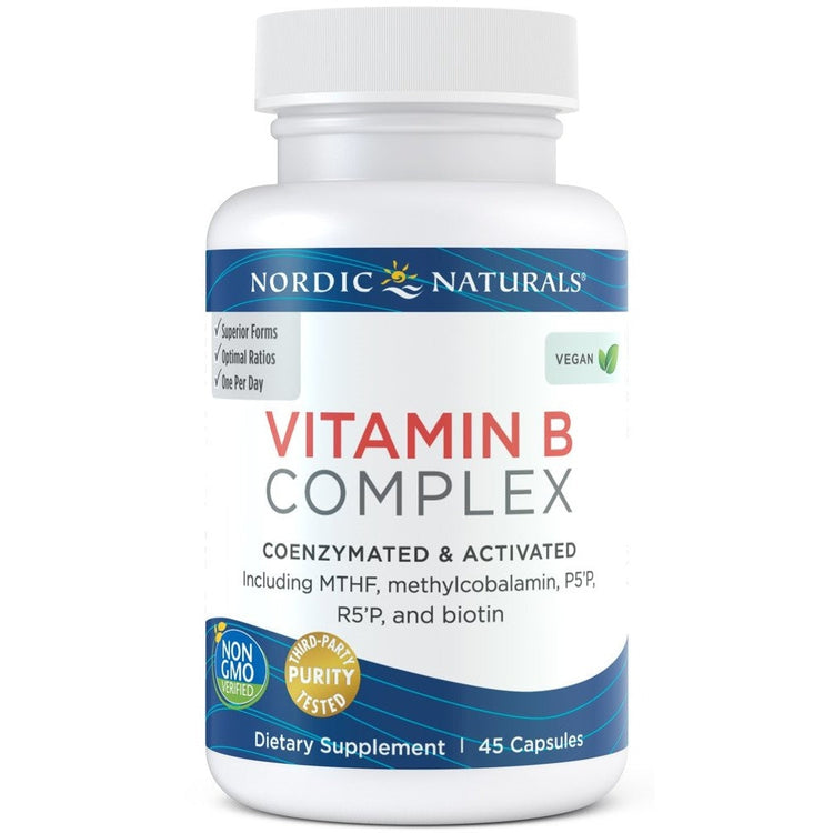 Vitamin B Complex, 45 caps, Nordic Naturals | Vitax.ro