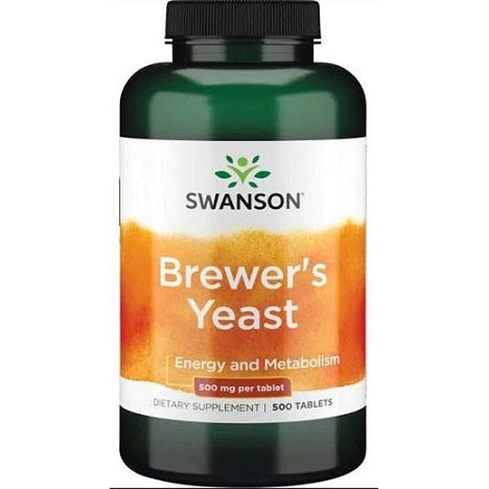 Brewer's Yeast, 500mg, 500 tabs, Swanson | Vitax.ro