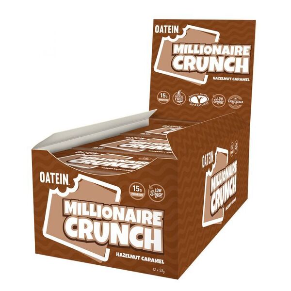 Millionaire Crunch, Hazelnut Caramel - 12 x 58g | Vitax.ro