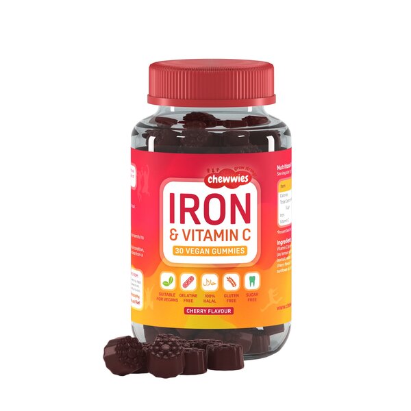 Iron & Vitamin C, Cherry - 30 vegan gummies | Vitax.ro