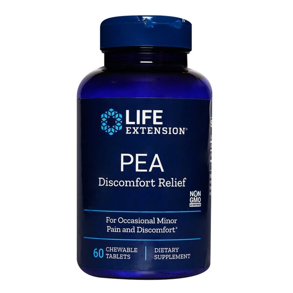 PEA Discomfort Relief, 60 chewable tablets, Life Extension | Vitax.ro
