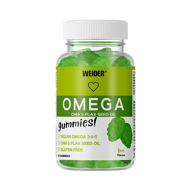 Omega Gummies, Lime - 50 gummies | Vitax.ro