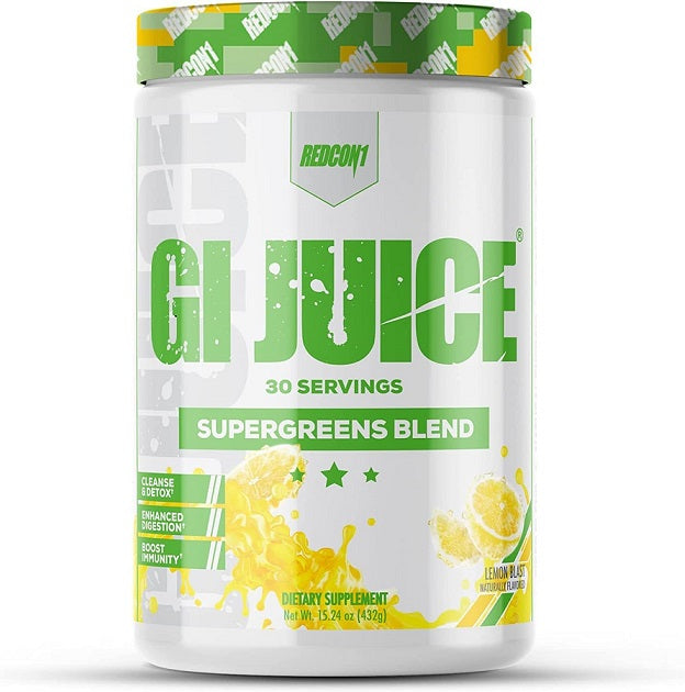 GI Juice Supergreens Blend, Lemon Blast - 432g | Vitax.ro